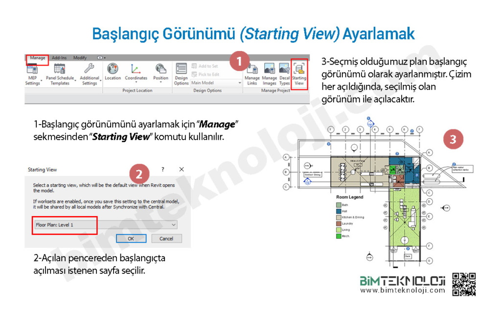 Revit: Başlangıç Görünümü (Starting View) | BiMteknoloji