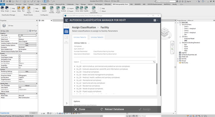 BIM, Yapı Elemanları Sınıflandırma Sistemleri | BiMteknoloji