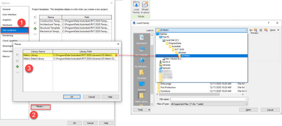 Revit Family Dosya Konumları | BiMteknoloji